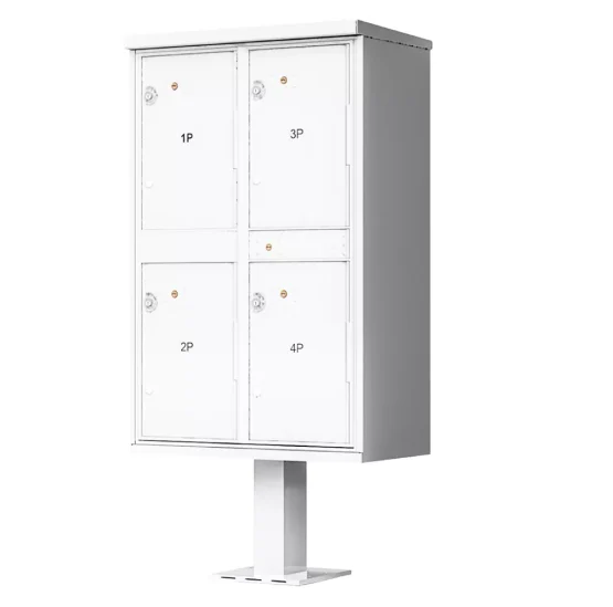 Outdoor Parcel Lockers 4 Doors by Florence Manufacturing
