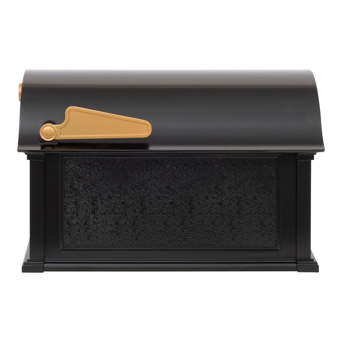 Balmoral Quad Mailbox Set with Ball Finials & Personalized Medallions